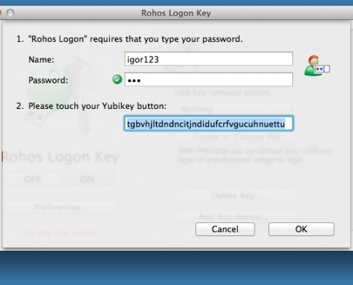 Rohos Logon Key for Mac – Rohos